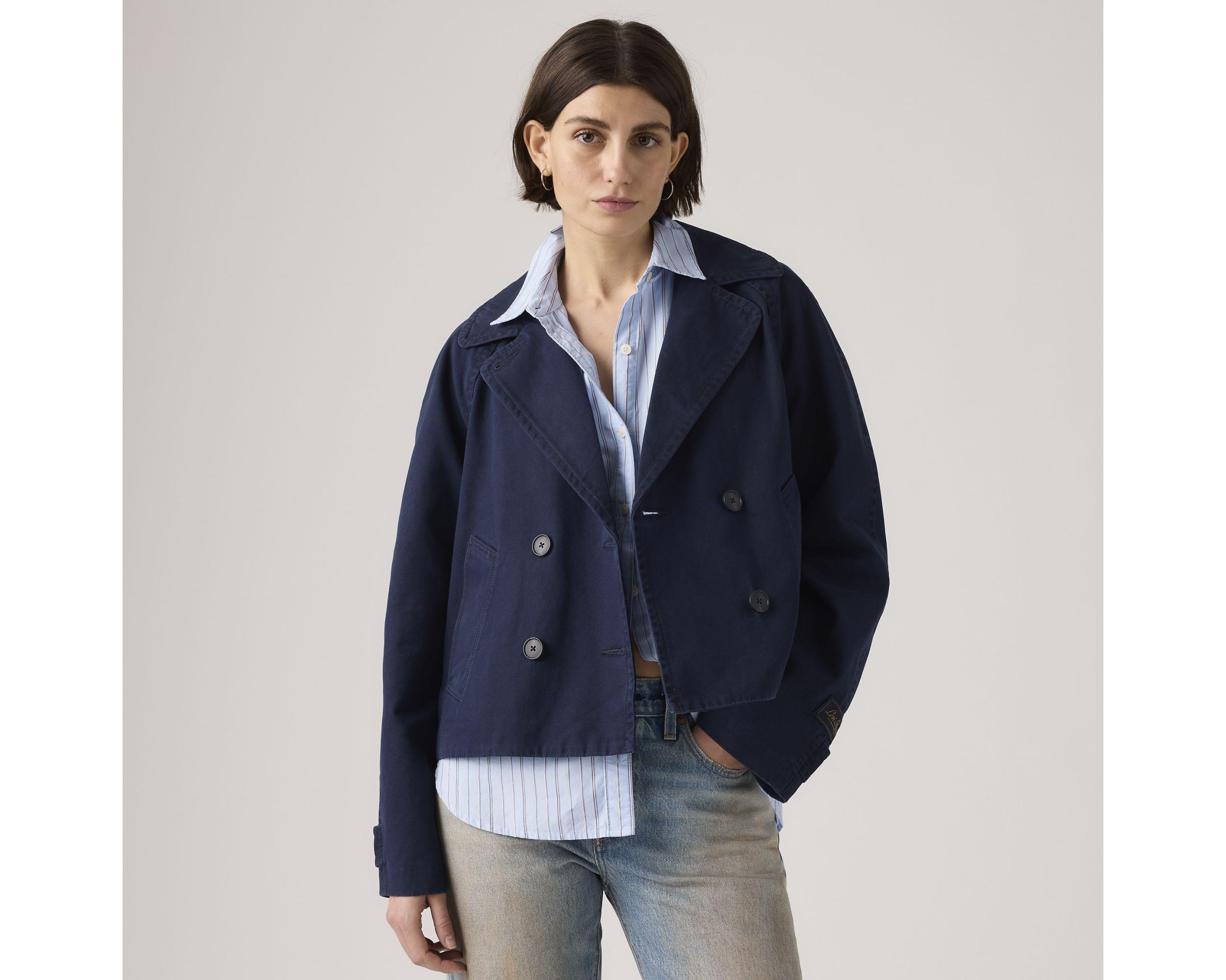 Bree Cropped Swing Trench Jacket - Levi's Jeans, Jackets & Clothing
